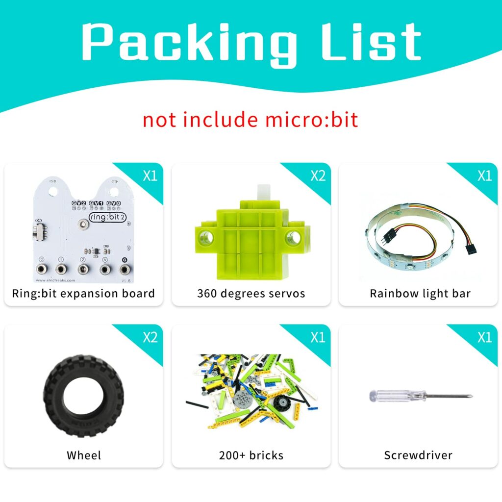 Kit Elecfreaks micro:bit 6 EN 1 Ring:bit - EduTechnik